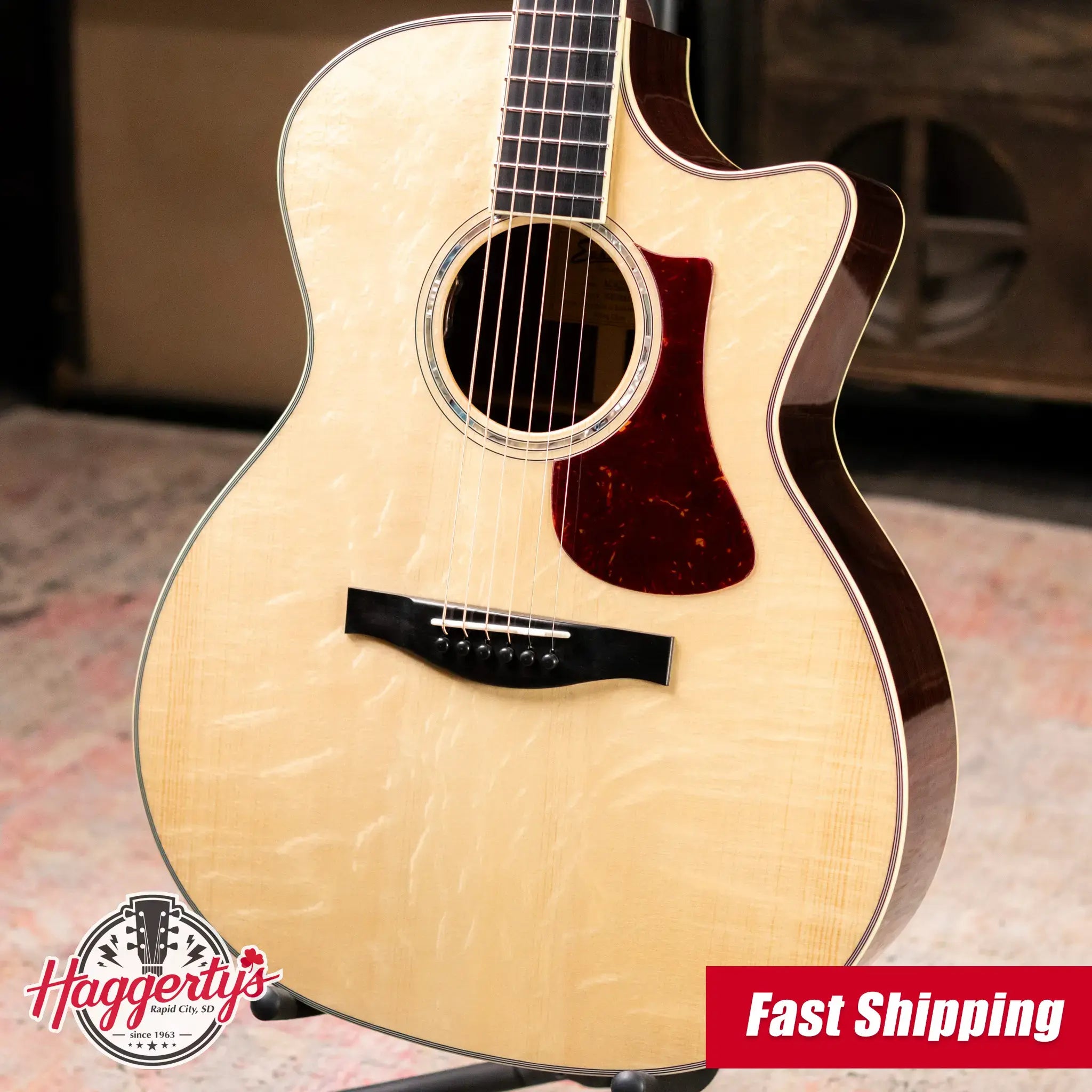 Eastman AC422CE Grand Auditorium Acoustic/Electric Guitar with Hardshell