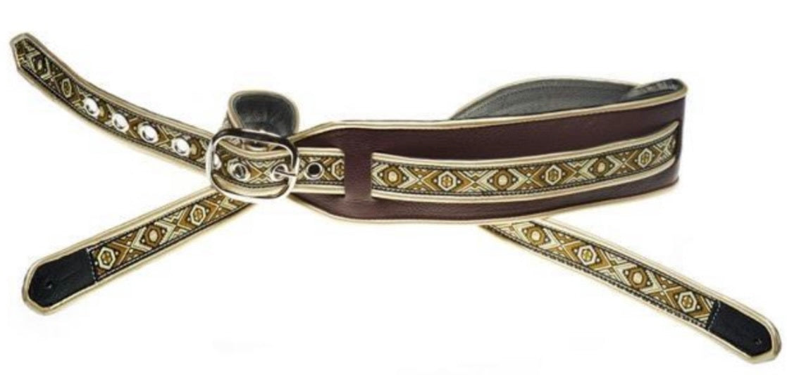 Jodi Head 3" Brocade Vintage Style Strap - Brown Phoenix – Haggerty's ...