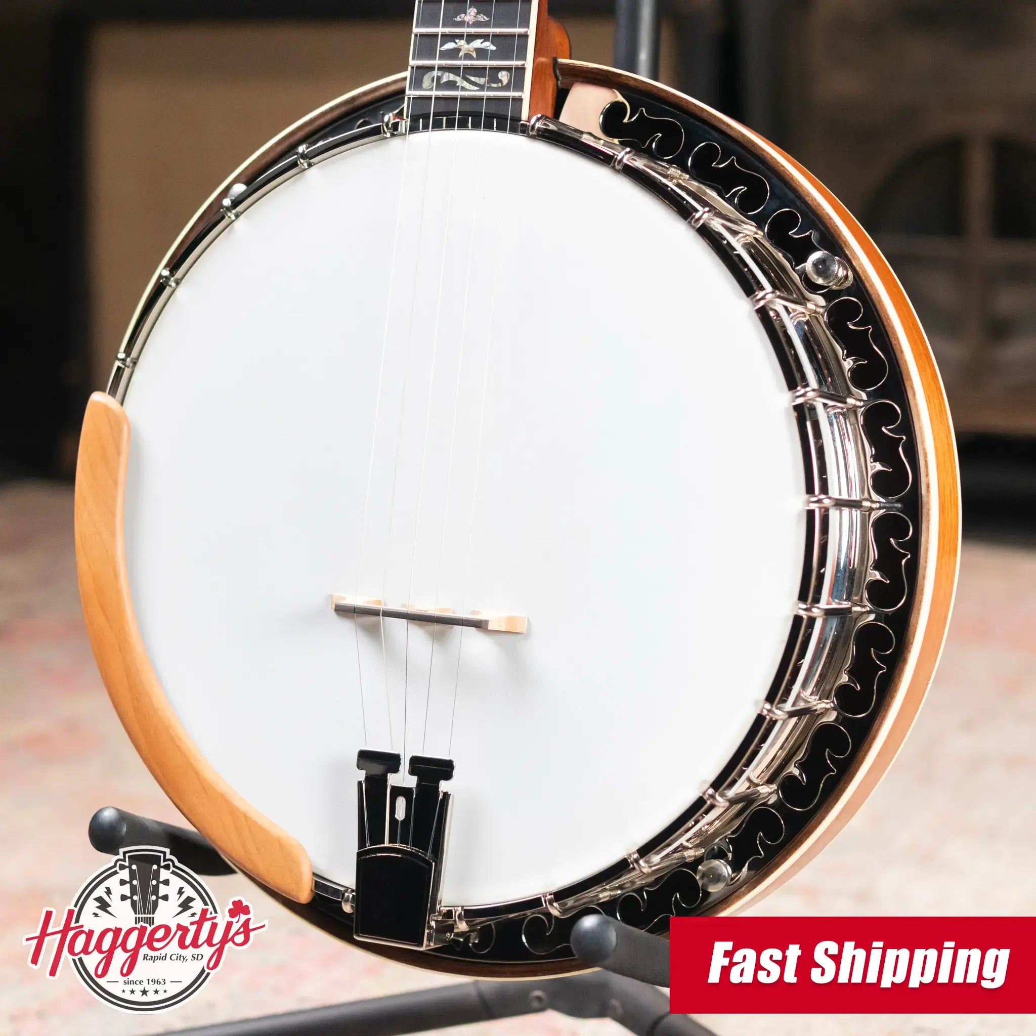 OME Banjos Gold Hill Primrose Classic 5-String Resonator Banjo with Ha ...